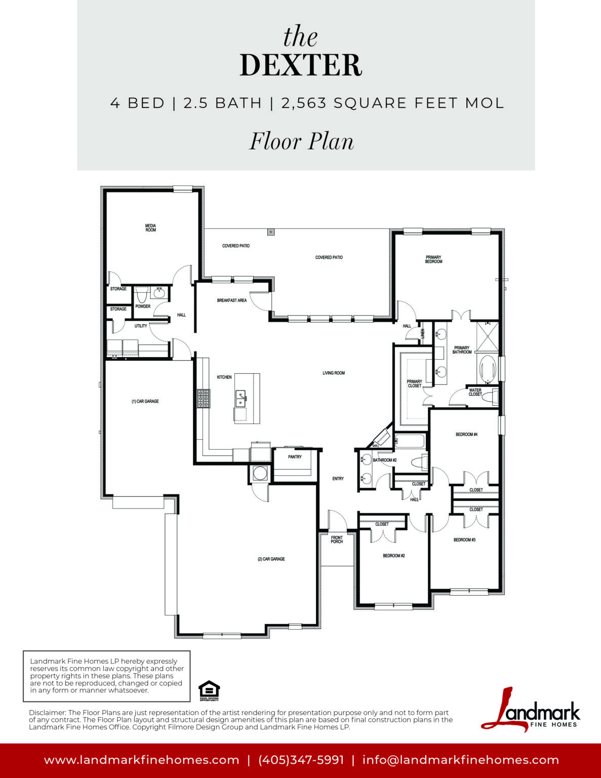 Dexter floor Plan in the Oklahoma City metro area