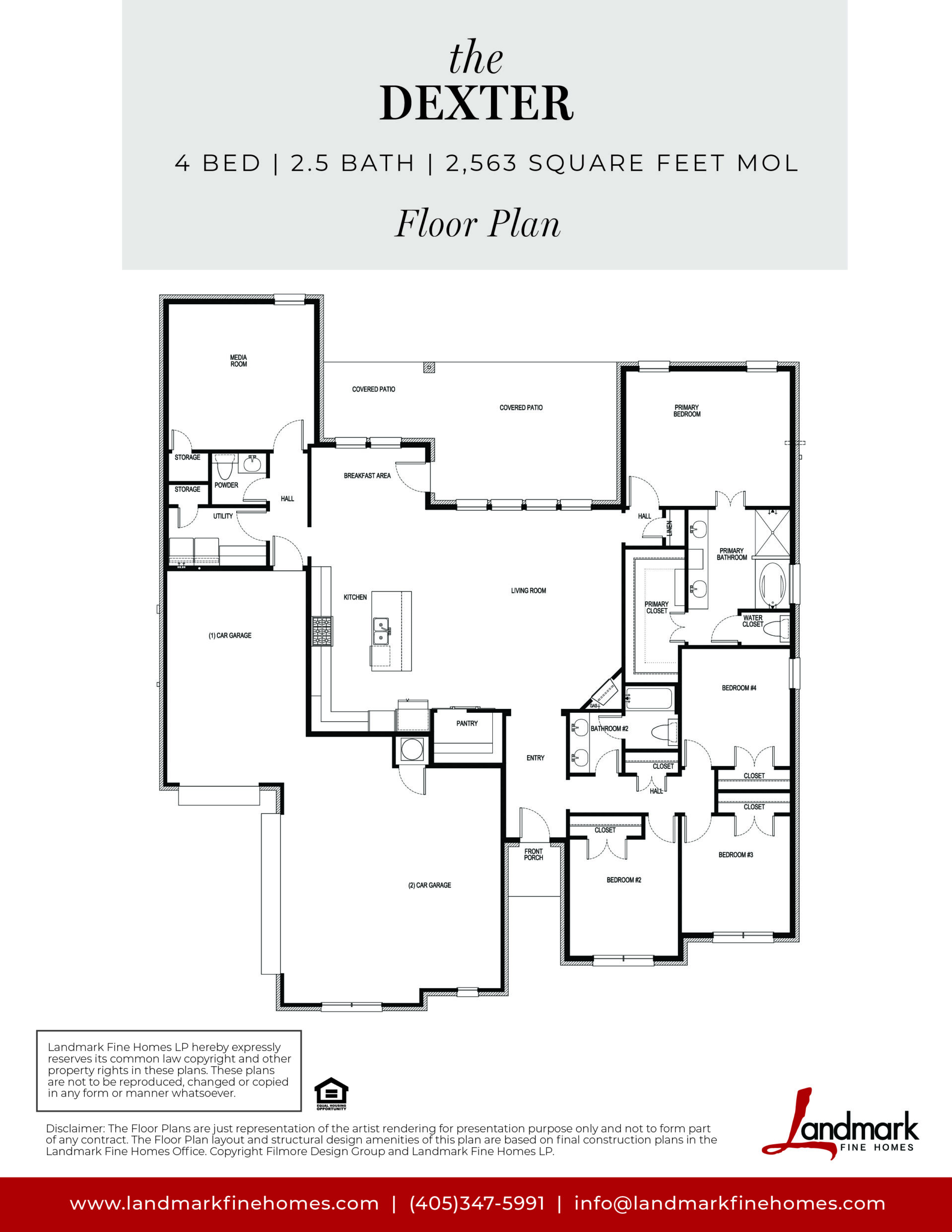 Dexter floor Plan in the Oklahoma City metro area