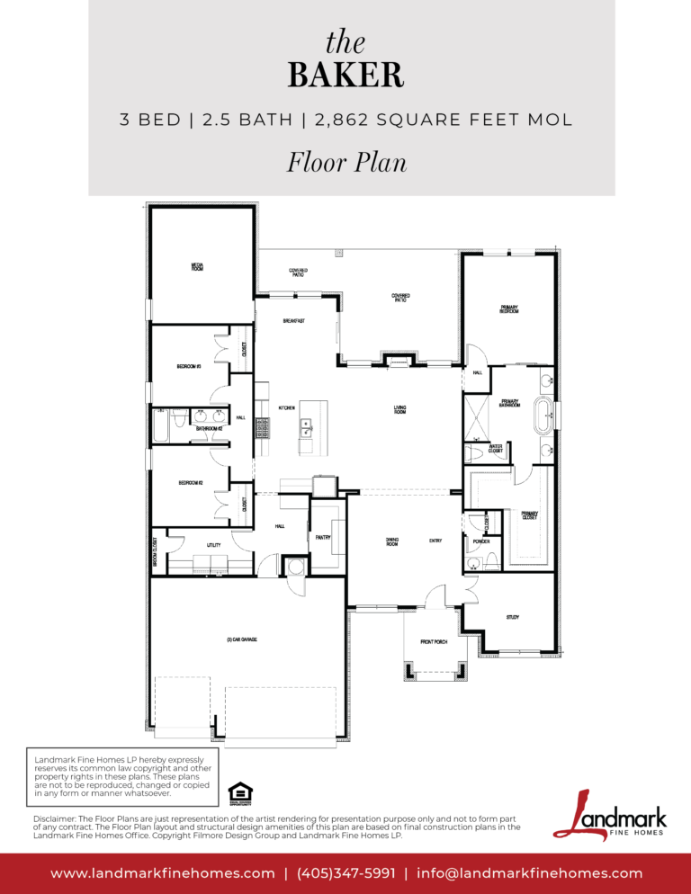 Baker Plan - Landmark Fine Homes
